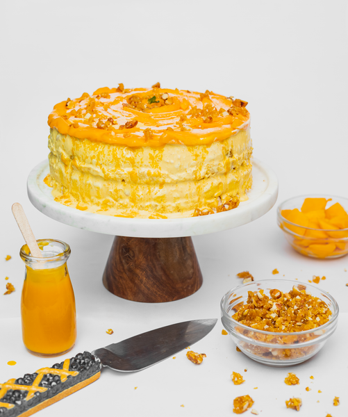 Fresh Mango Ice Cream Cake (1Kg) – papacream.com