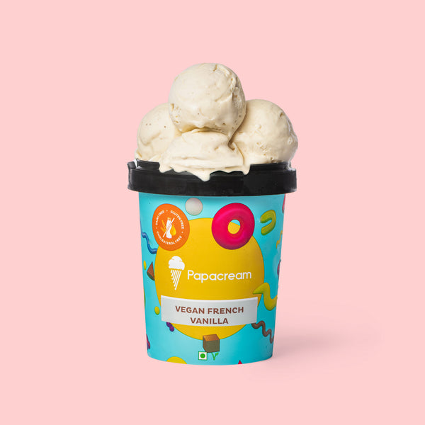 Papacream Vegan French Vanilla Ice Cream [500 ml] – papacream.com