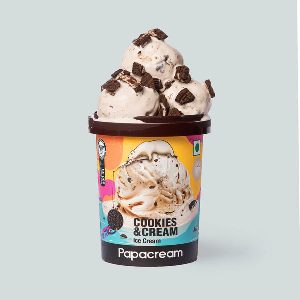 Papacream Cookie & Cream Ice Cream [500 ml] – papacream.com